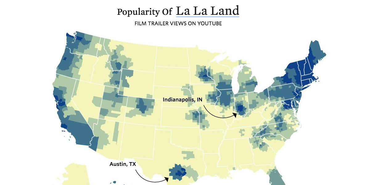 The Geographic Divide of Oscar Films