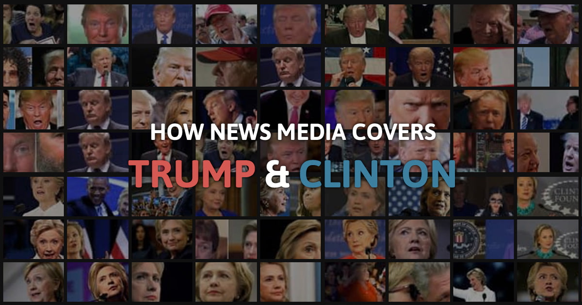 How news media covers Trump & Clinton