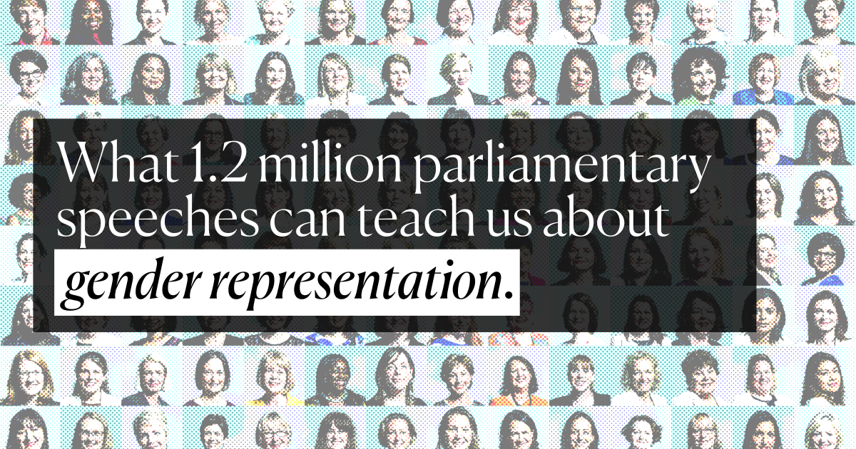 What 1.2 million parliamentary speeches can teach us about gender ...