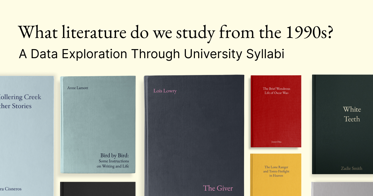 What literature do we study from the 1990s?